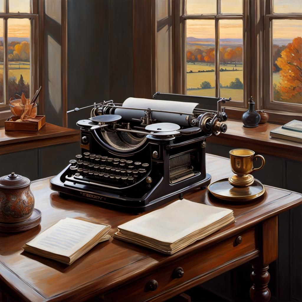 Typewriter - AI Generated Artwork - NightCafe Creator