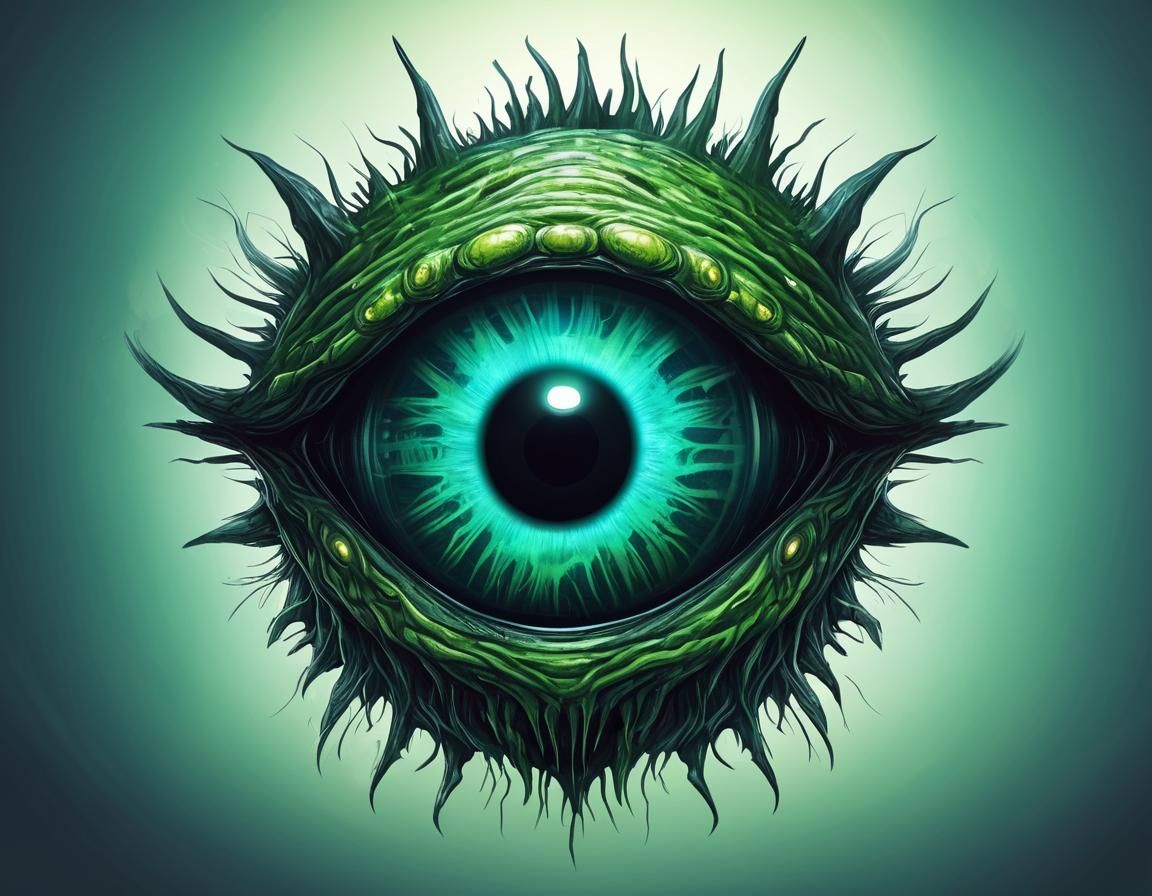 bizarre alien eye monster in concept art style - AI Generated Artwork ...