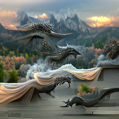 Dance of the dragons - AI Generated Artwork - NightCafe Creator
