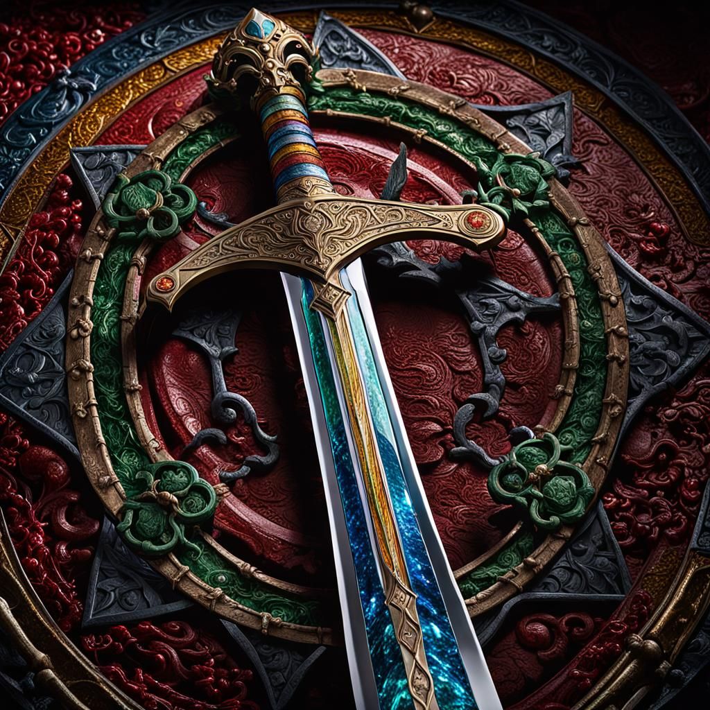 Blade for a legendary hero - AI Generated Artwork - NightCafe Creator