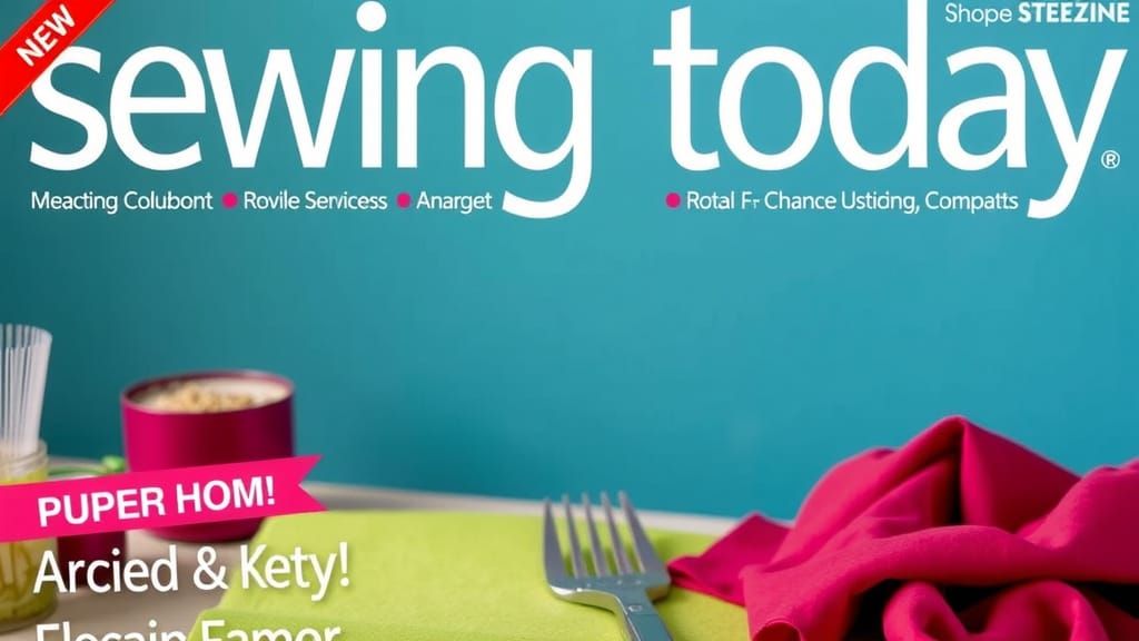 Magazine Cover : Sewing Today - Magazine Cover : Sewing Toda...