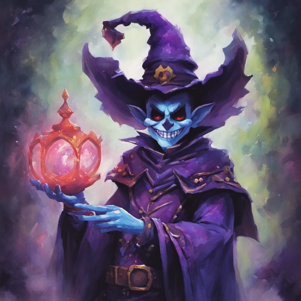 Make Jevil From Deltarune A jester who is a warlock from dnd that's ...