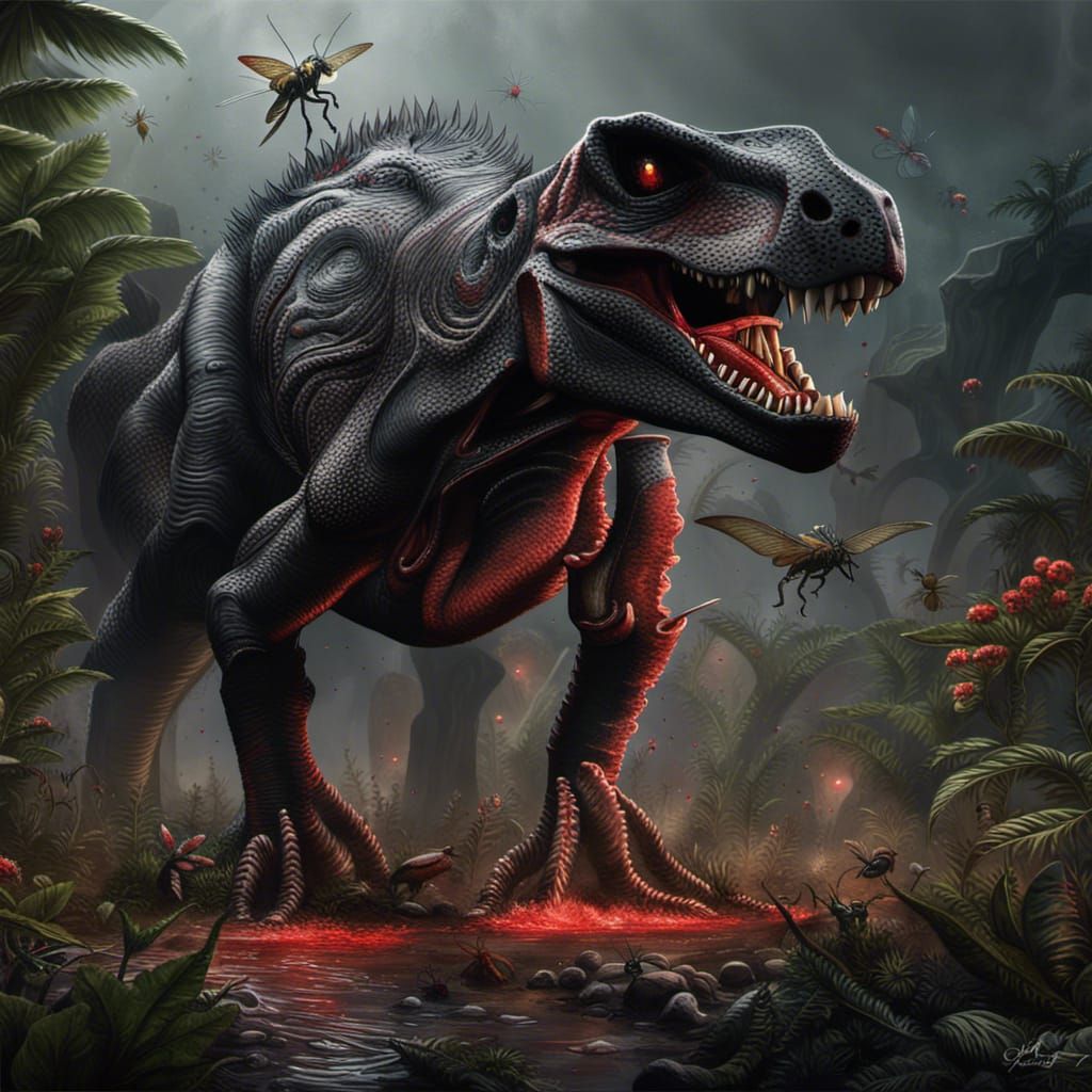 The Venom Rex - AI Generated Artwork - NightCafe Creator