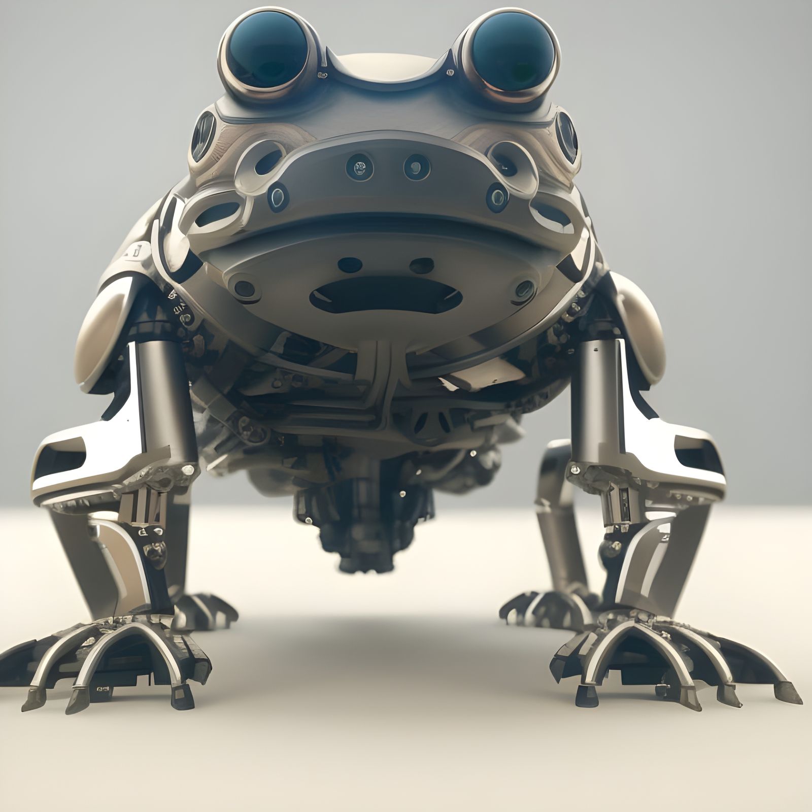 Mecha Frog - AI Generated Artwork - NightCafe Creator
