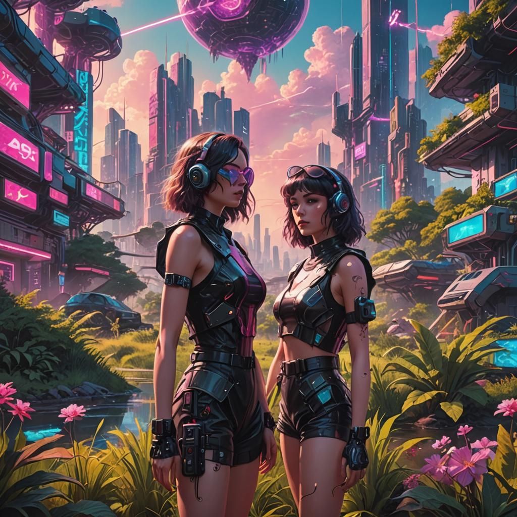 Cyberpunk Summer 2 - AI Generated Artwork - NightCafe Creator