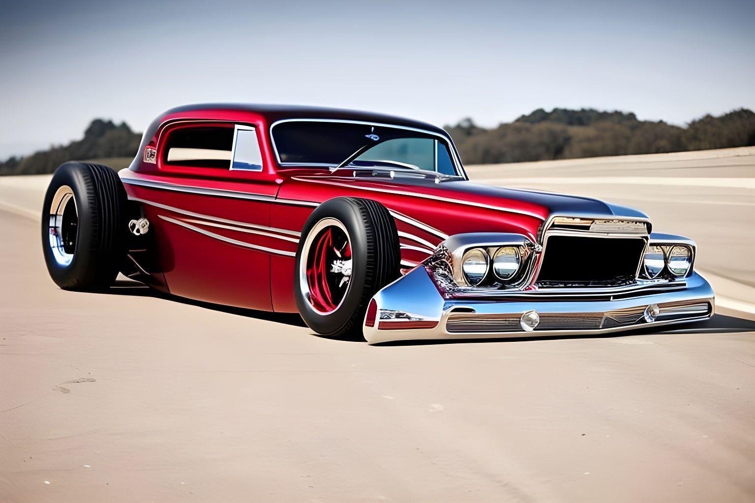 Excellent drag-on racer - AI Generated Artwork - NightCafe Creator