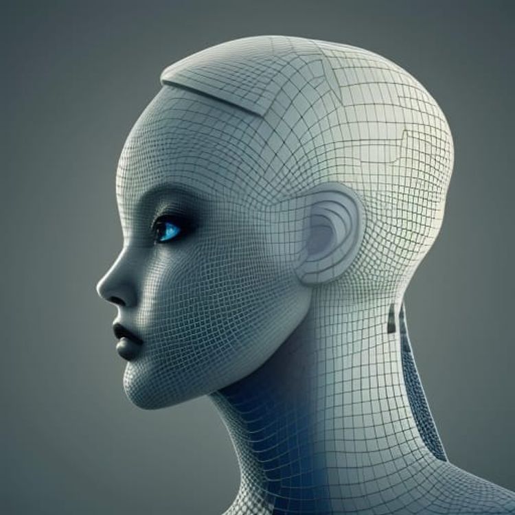 Portrait - Girl Painting Self-Portrait in Photorealistic Sty...