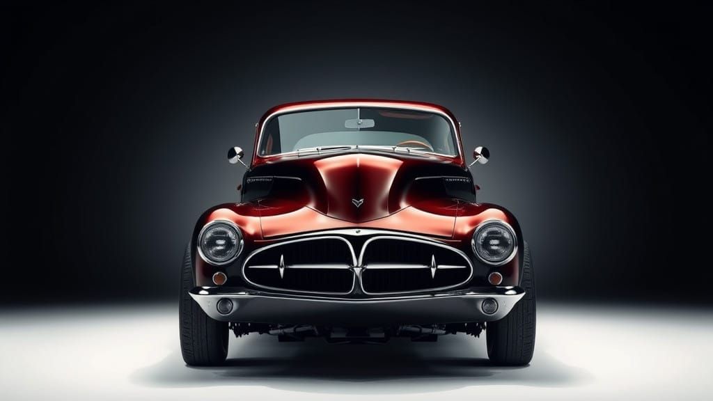 Vintage Hot Rods in Aggressive Stance, Blending He... - AI Art