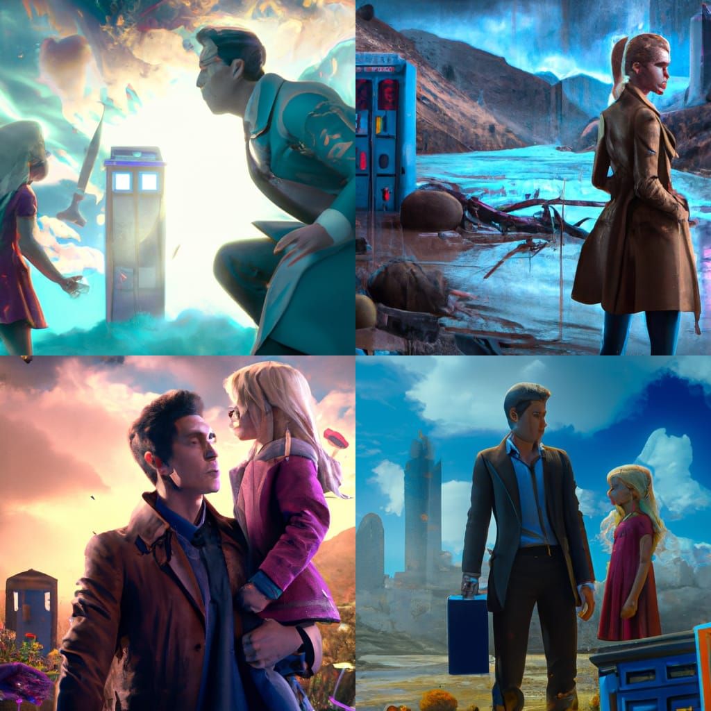 #drwho #doctorwho The 9th Doctor , Rose Tyler - Father's Day - AI ...