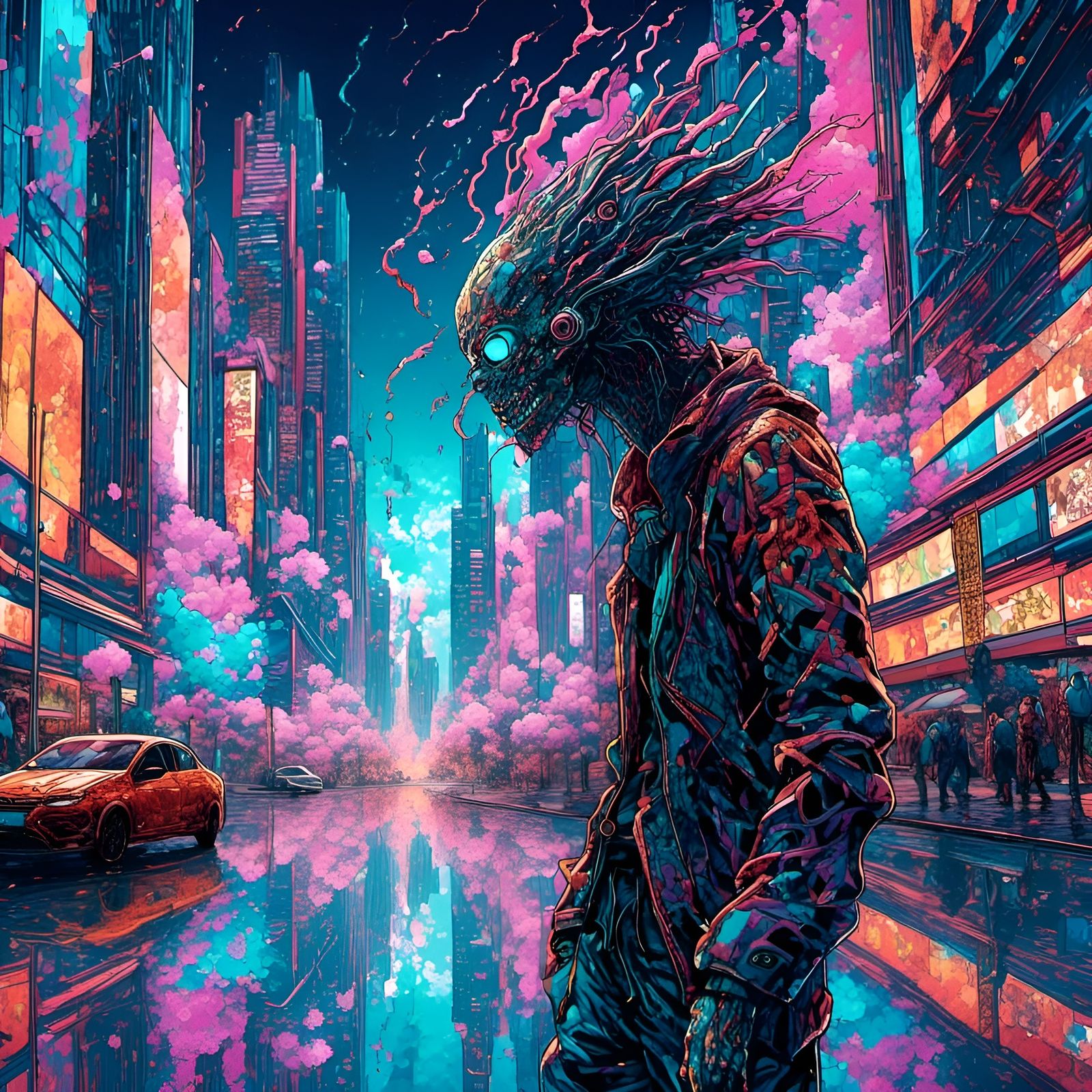 alien punk - AI Generated Artwork - NightCafe Creator