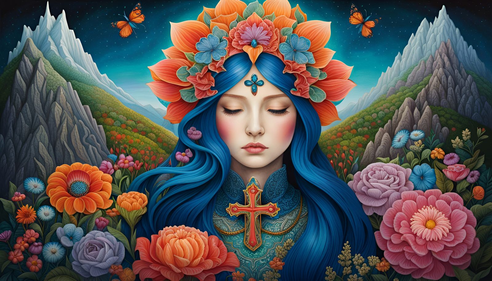 Holy Flower - AI Generated Artwork - NightCafe Creator