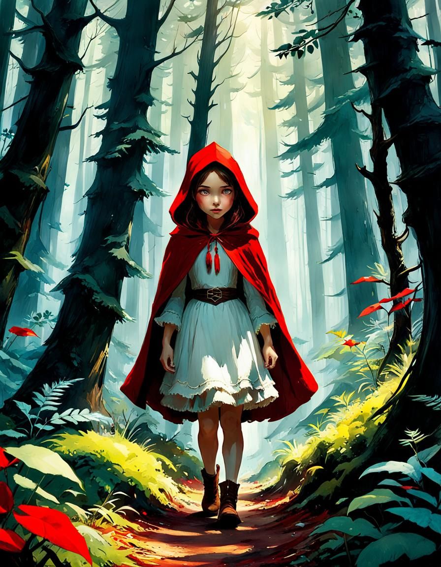 Red riding hood - AI Generated Artwork - NightCafe Creator