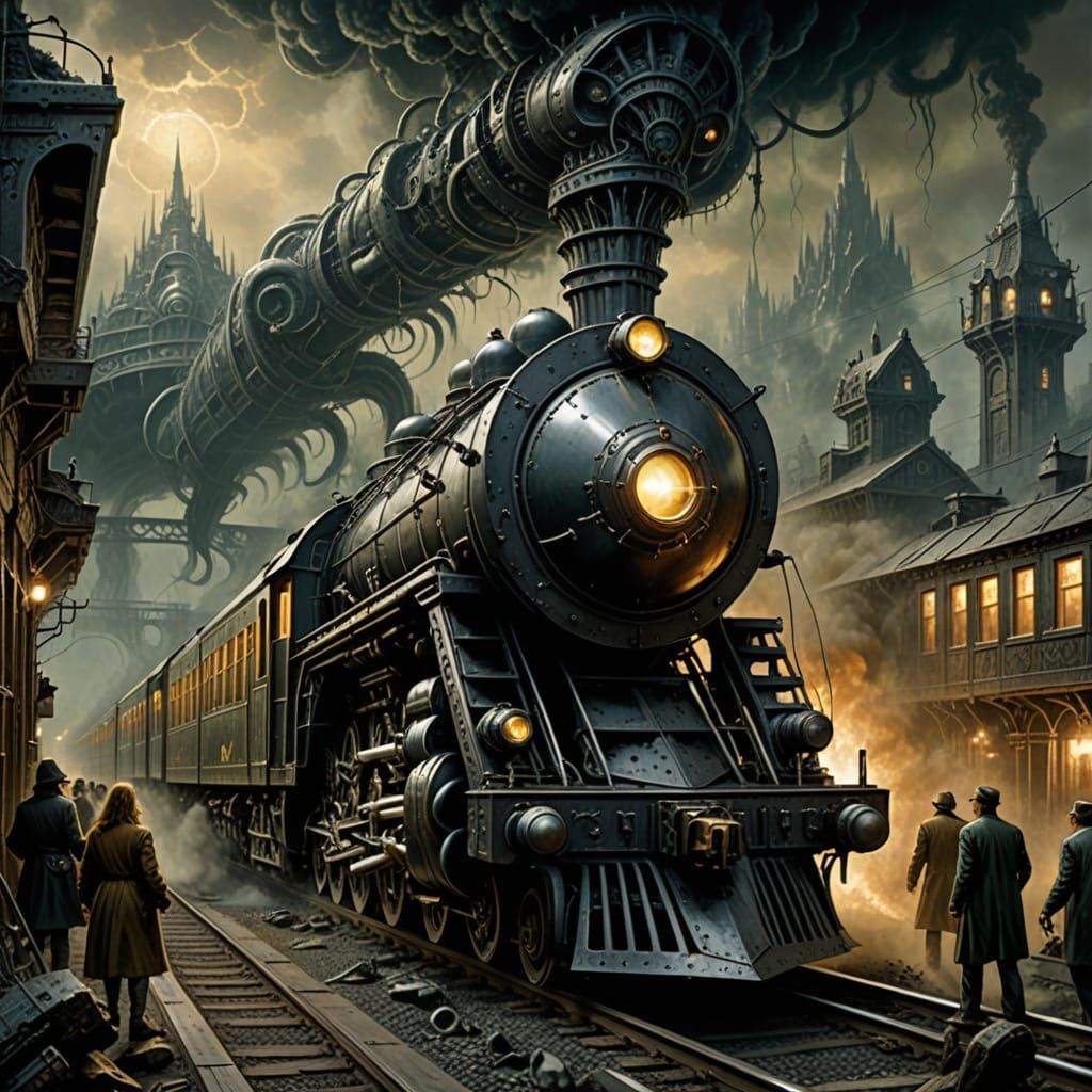 Ultimate masterpiece, DSLR, retro-futuristic, lovecraftian, a ...