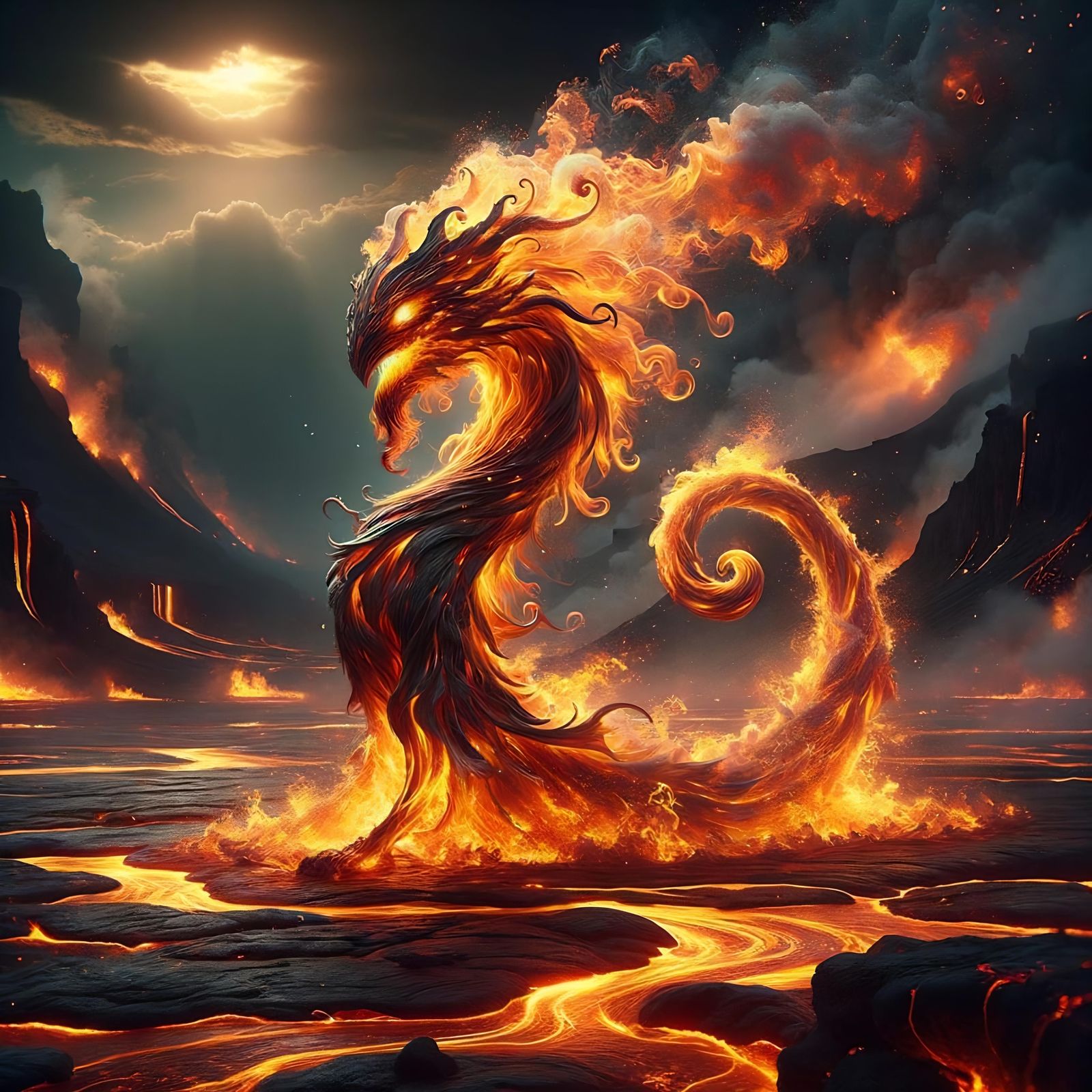 DND Series : Fire Weird (Monster) - AI Generated Artwork - NightCafe ...