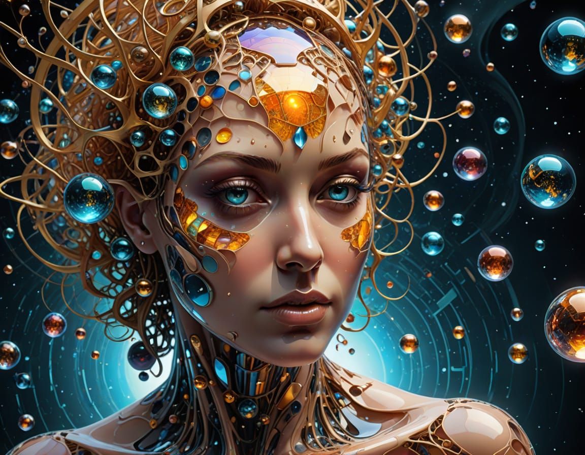 Surreal Fragmentation of the Human Form in Cosmic ... - AI Art