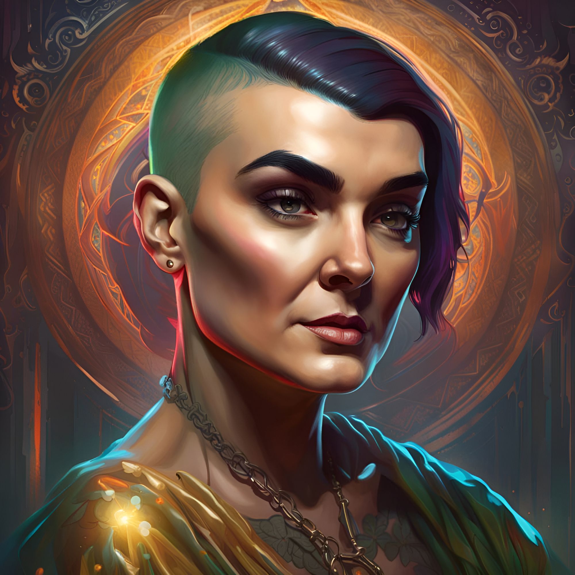 RIP Irish music legend Sinead O'Connor : r/nightcafe