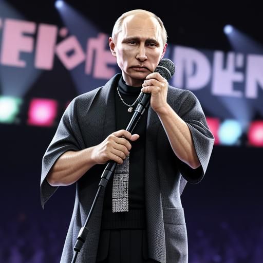 President Vladimir Putin dresses in poncho performing reggaetón on ...