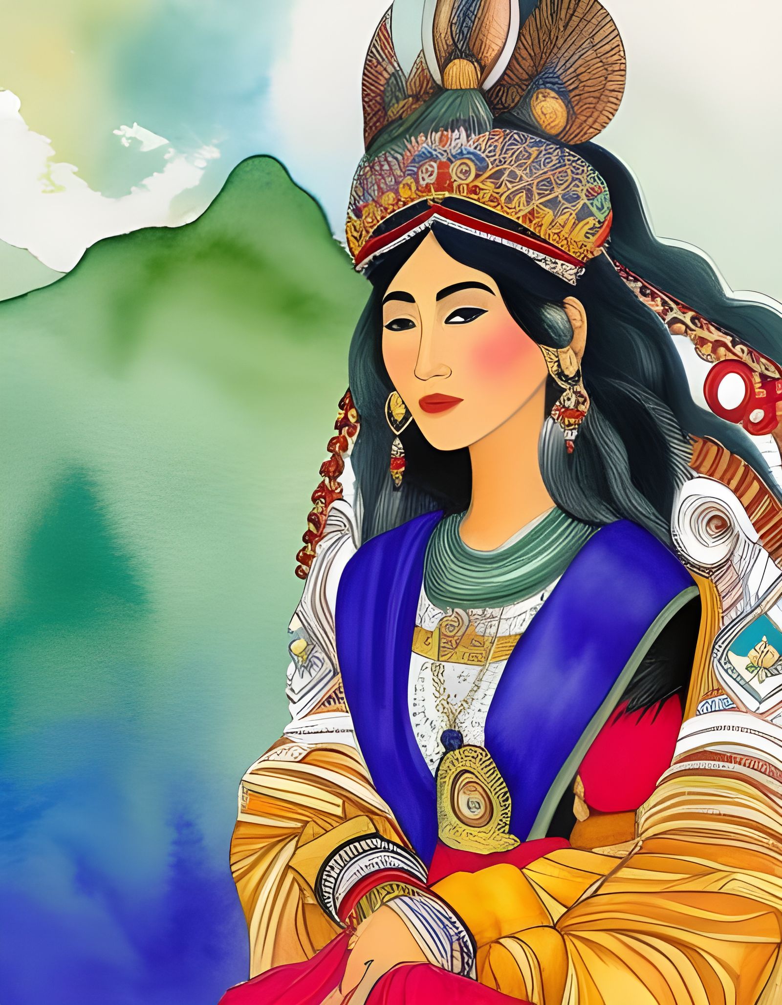 Inka Princess #24 - AI Generated Artwork - NightCafe Creator