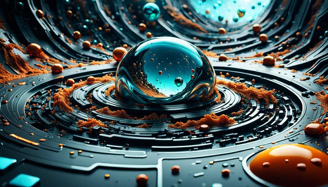 Macro hyper realistic photography, short frame, acetate render, organic ...