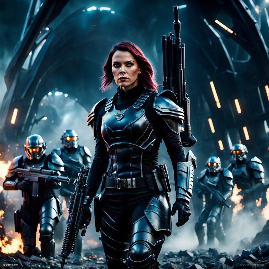 female Helldiver soldier - AI Generated Artwork - NightCafe Creator