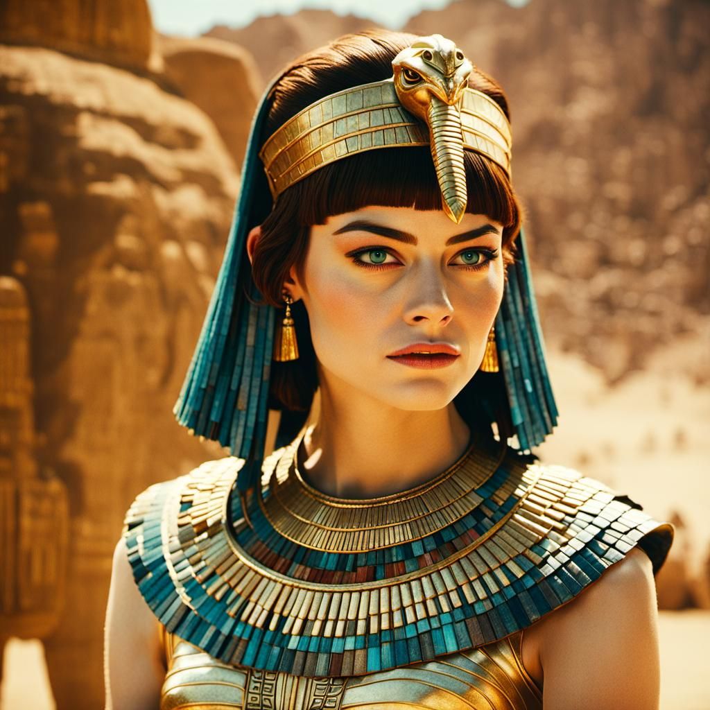 Emma Stone as an Egyptian Goddess. @AloneMARLA - AI Generated Artwork - NightCafe Creator