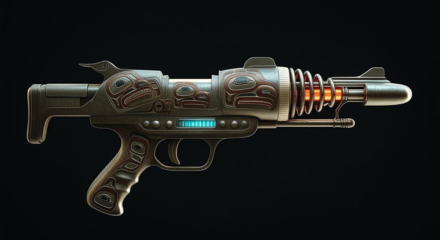 pnc inspired phased plasma rifle, 40 watt ray gun