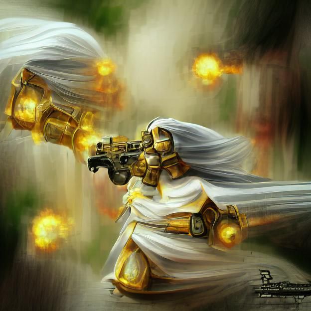 Holy gun paladin - AI Generated Artwork - NightCafe Creator