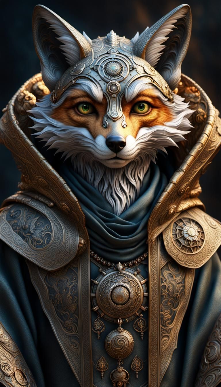 Fox priest - AI Generated Artwork - NightCafe Creator