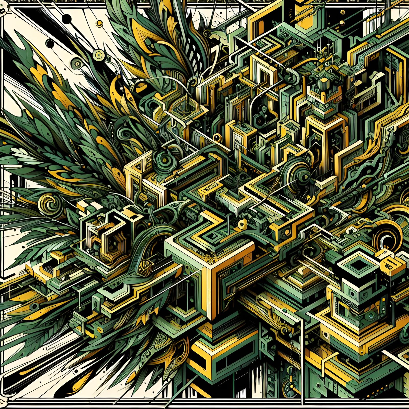 Maximalist geometric fractal motif (Dall-E-3, 30nov-01dec23) - AI ...