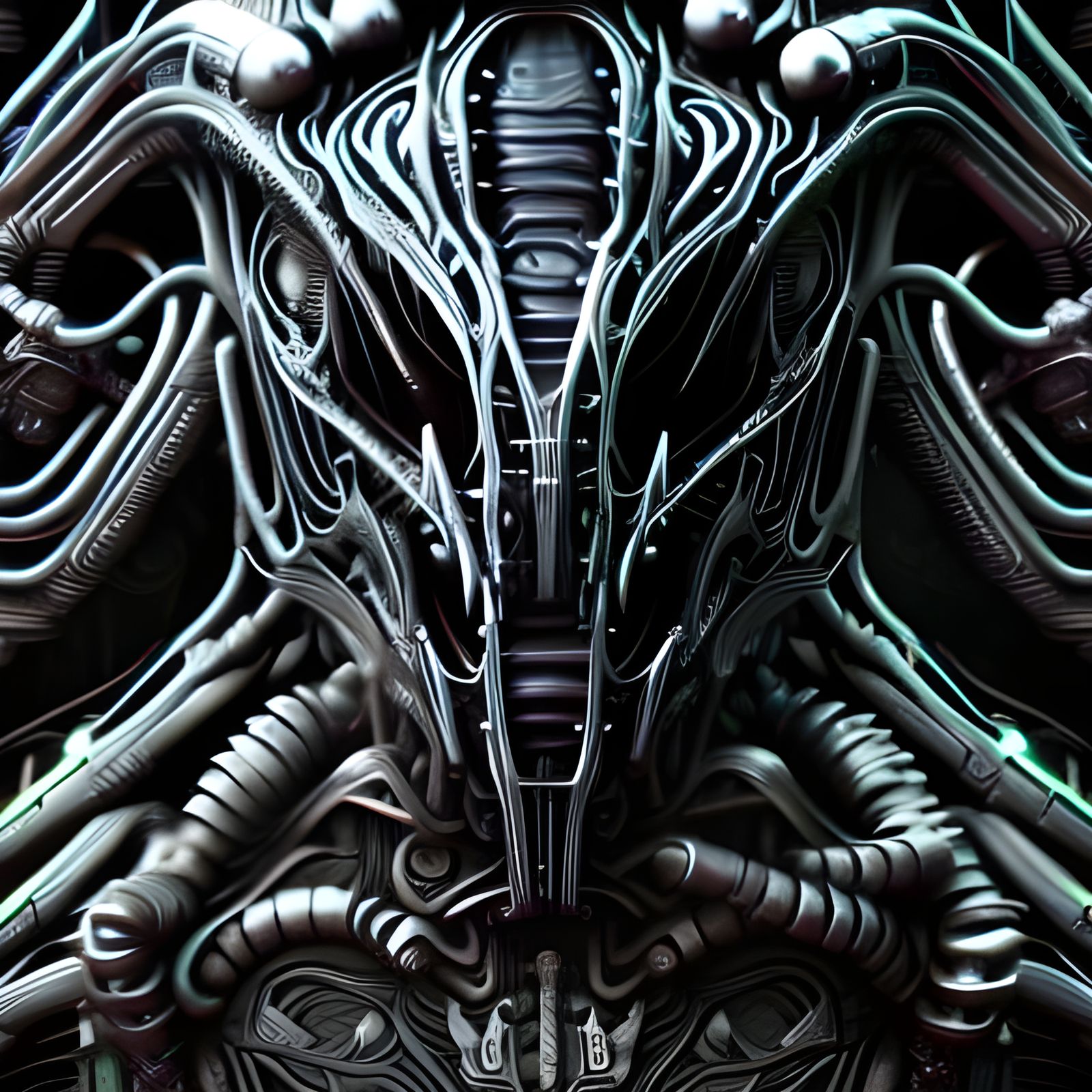 Alien Cyborg V7 - AI Generated Artwork - NightCafe Creator