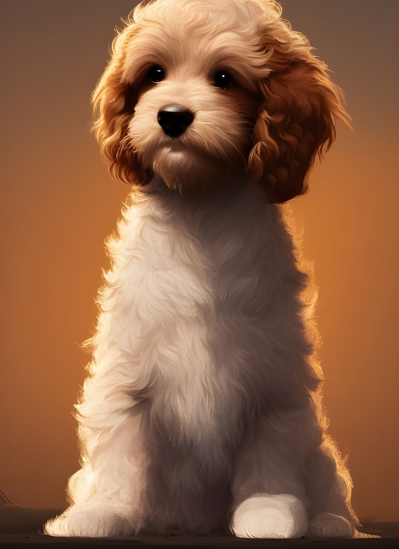 Cute Cavapoo Puppy - AI Generated Artwork - NightCafe Creator