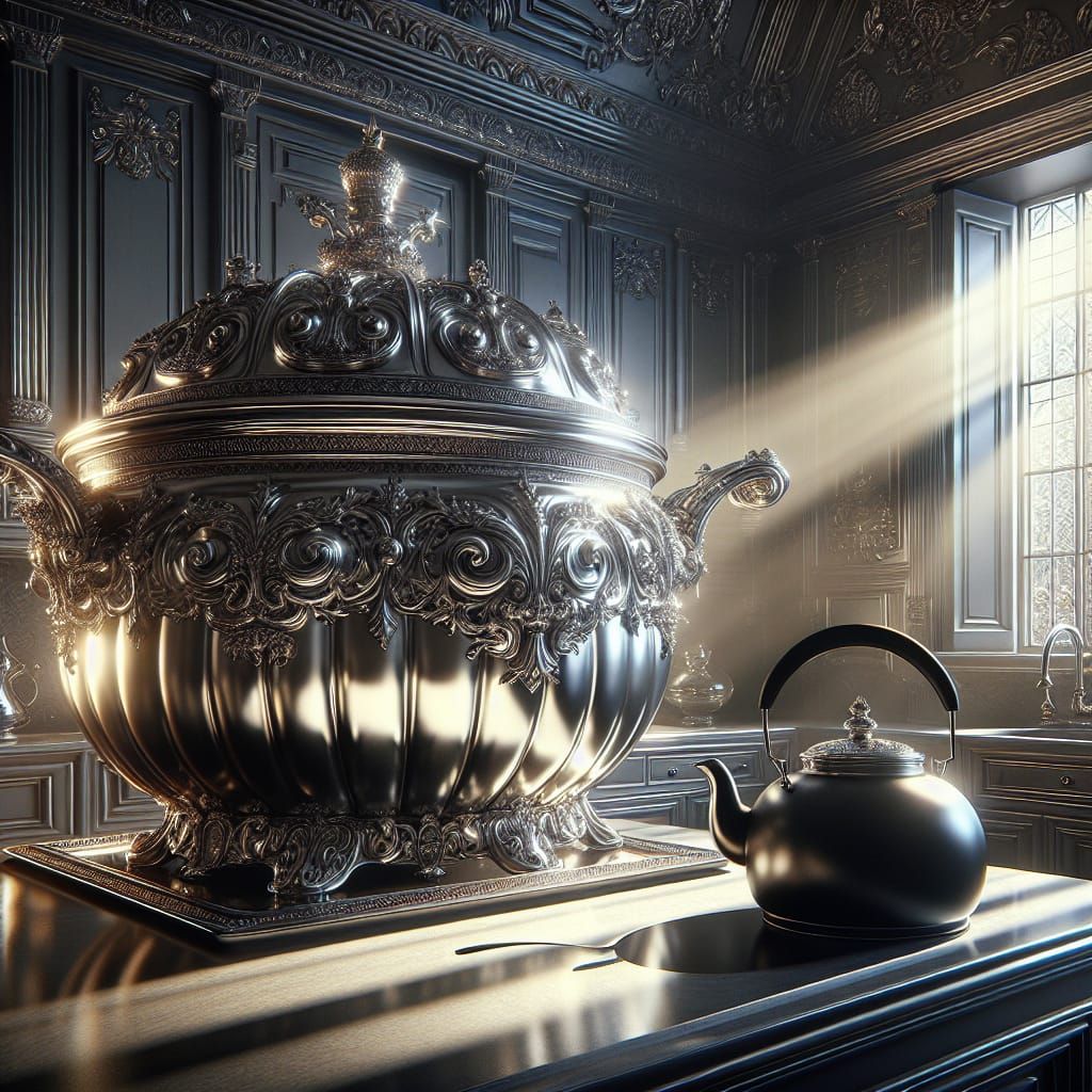 Hello Pot... Meet Kettle... - AI Generated Artwork - NightCafe Creator