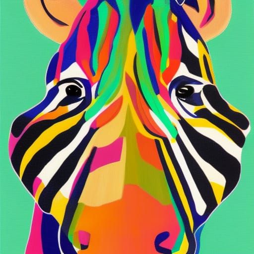 Zebra Art - AI Generated Artwork - NightCafe Creator
