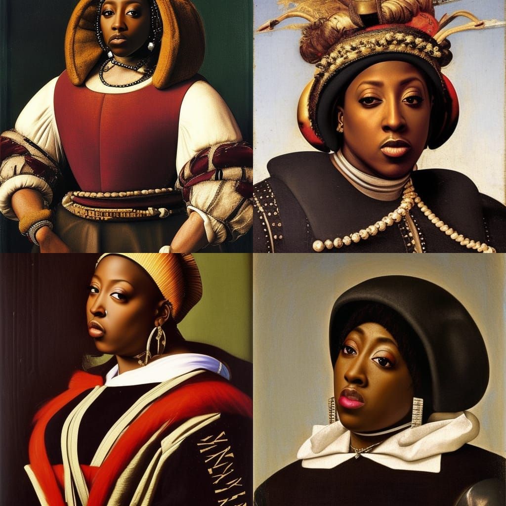 Renaissance rappers: Missy Elliott - AI Generated Artwork - NightCafe ...
