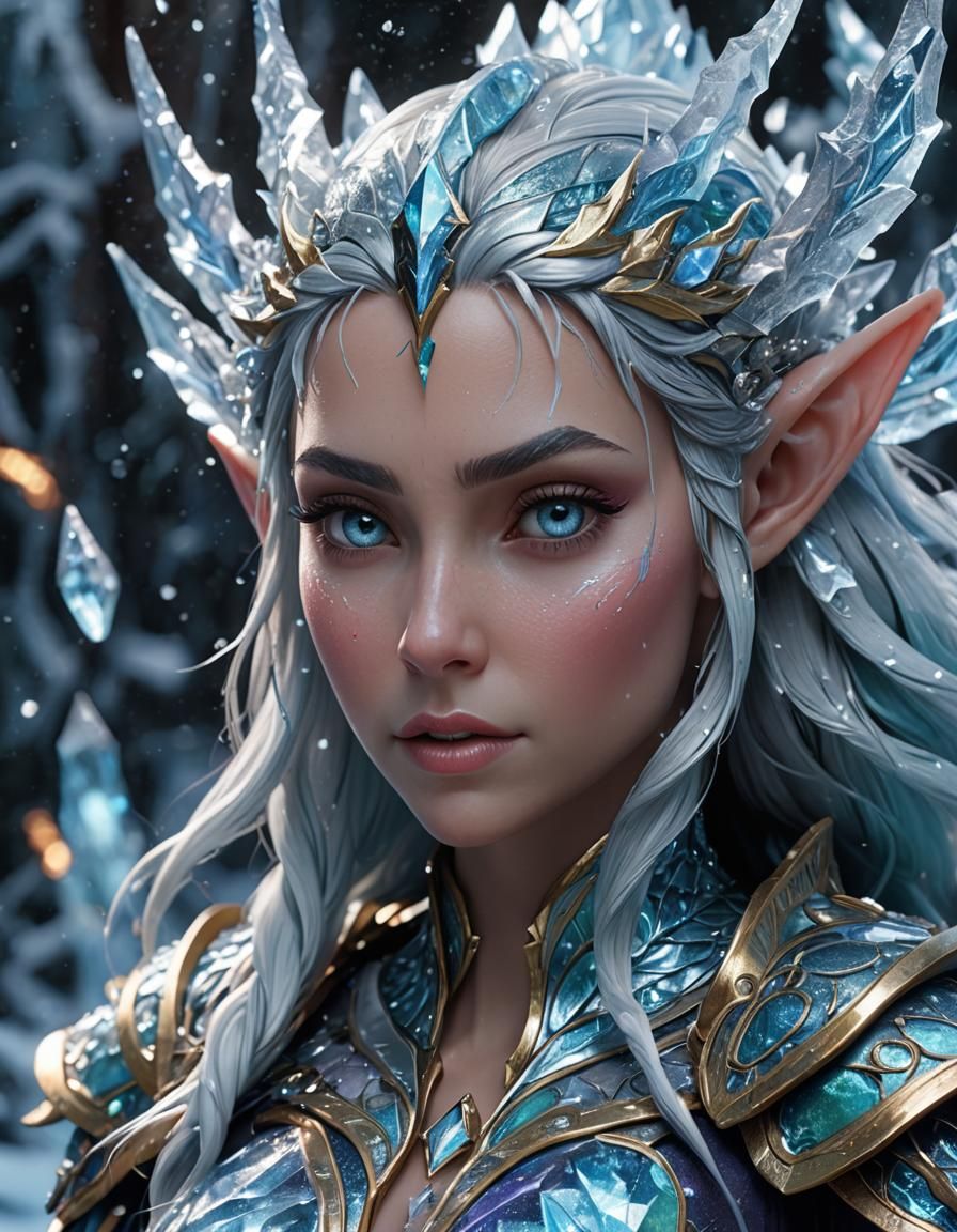 The Ice Elf - AI Generated Artwork - NightCafe Creator