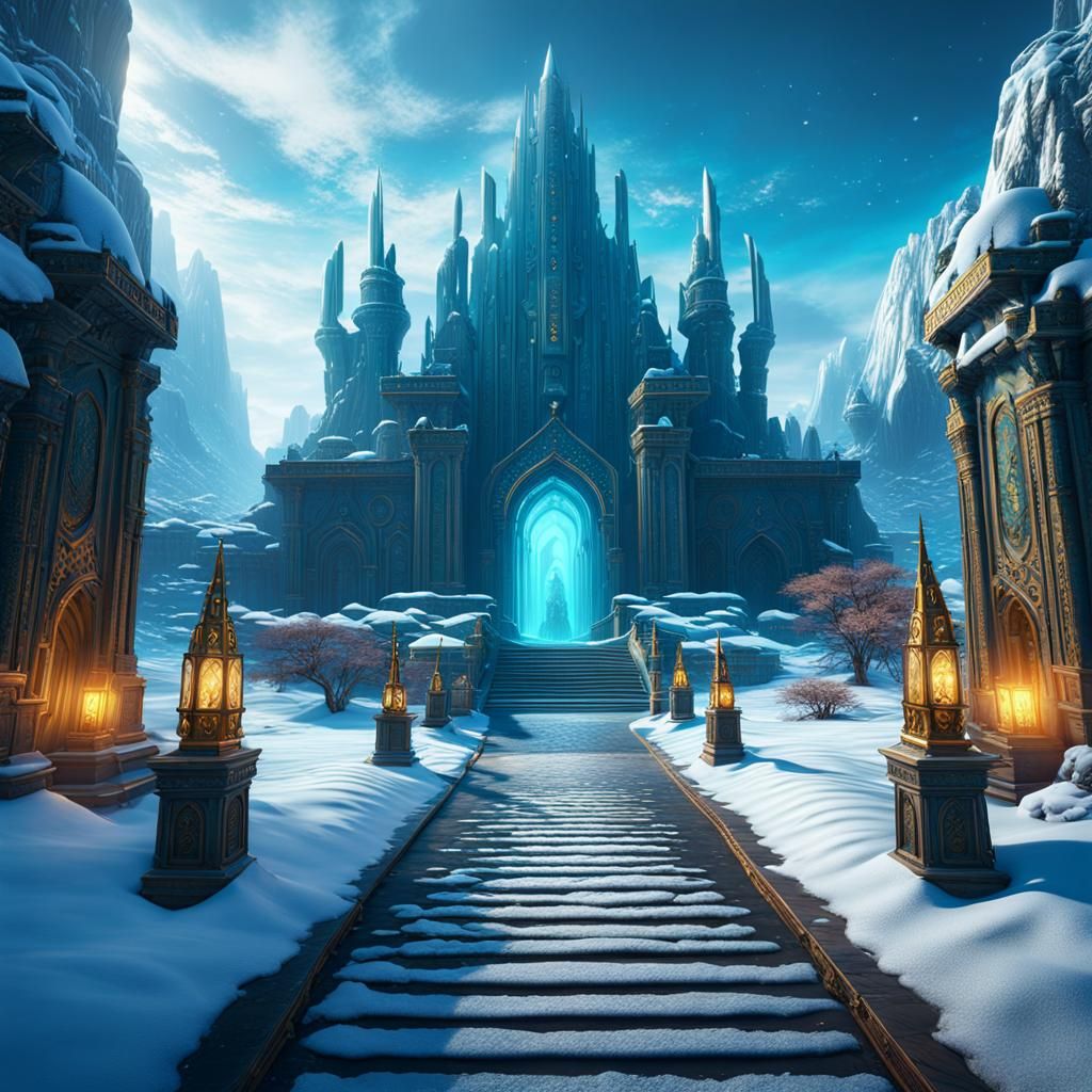 Pathway to Atlantis - AI Generated Artwork - NightCafe Creator