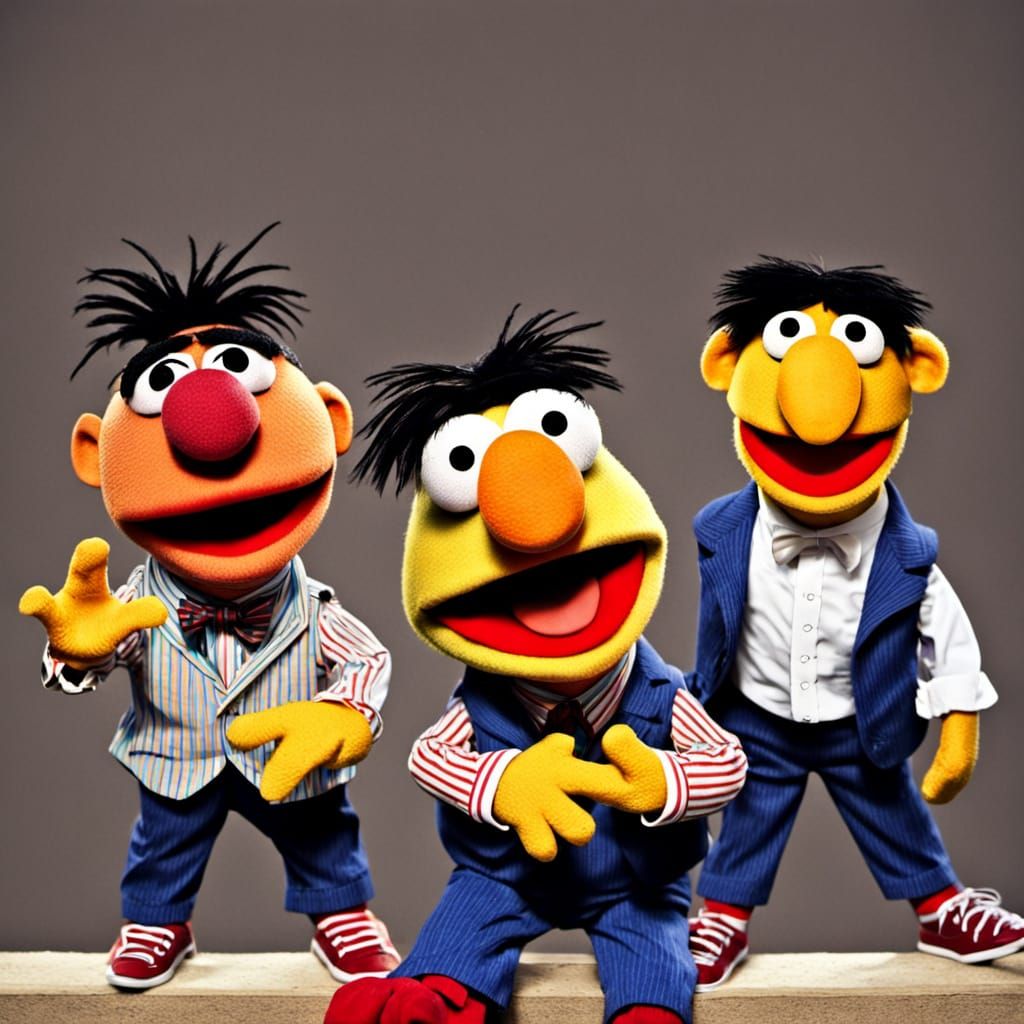 Muppet Trio - Muppet Singers in Joyful YMCA Performance