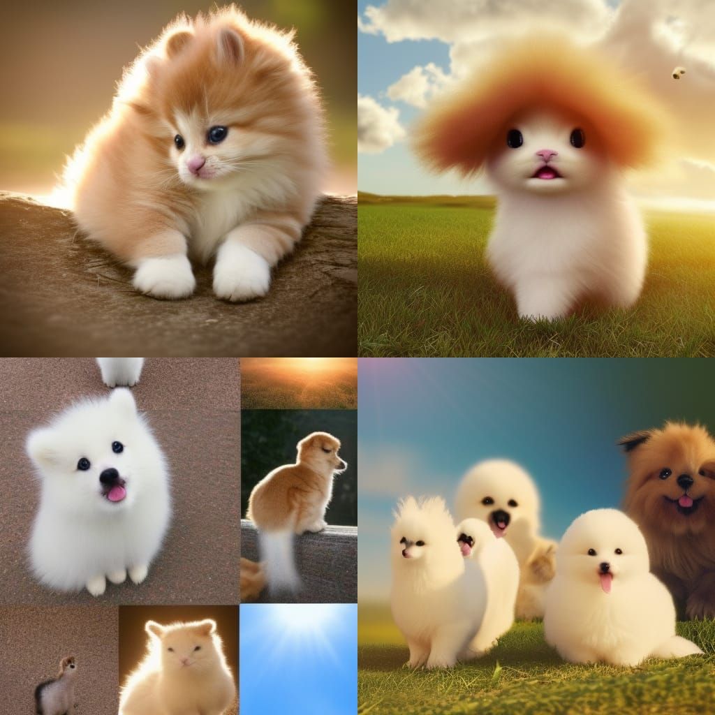 Cute fluffies - AI Generated Artwork - NightCafe Creator