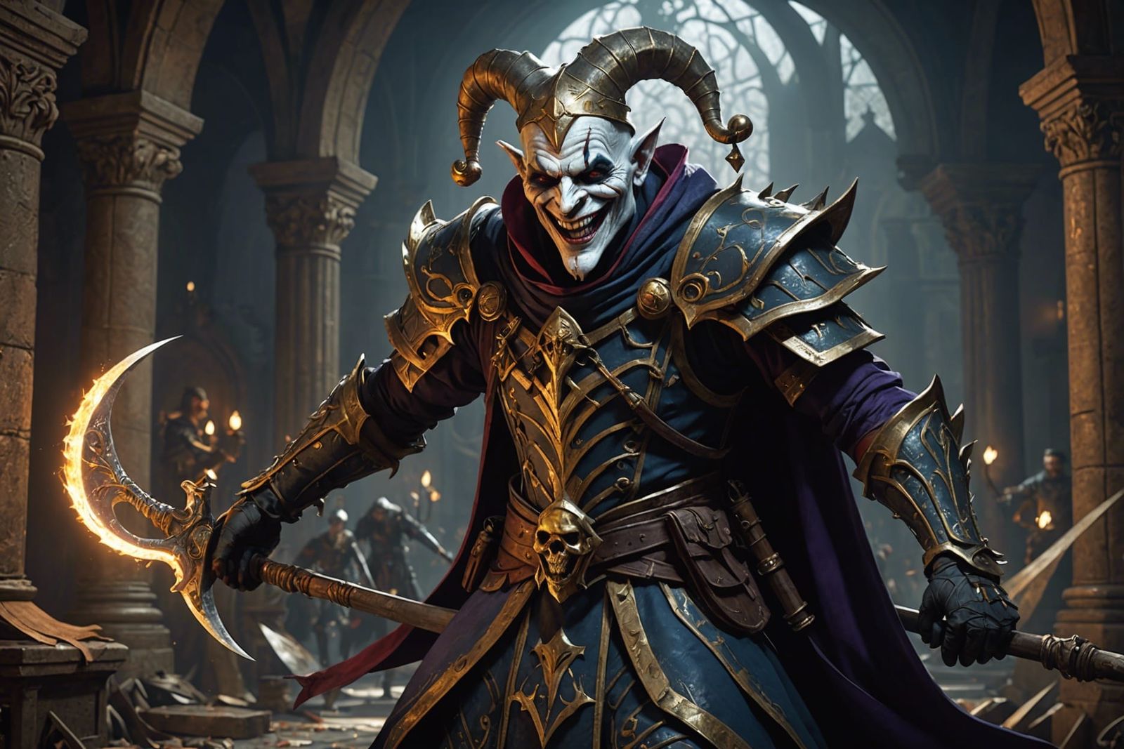 Happy Jester, Mad Intentions - AI Generated Artwork - NightCafe Creator