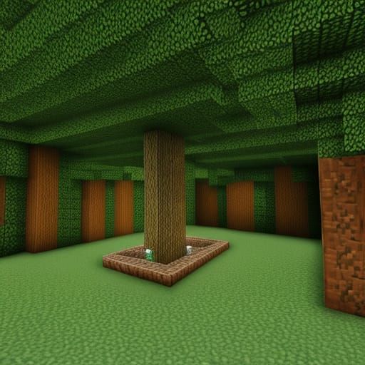 Minecraft forest - AI Generated Artwork - NightCafe Creator
