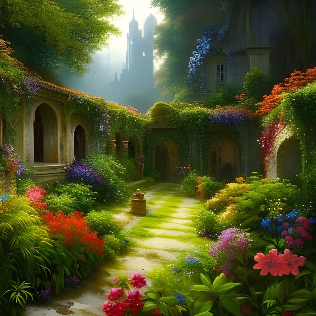 Royal Gardens II 🌺 - AI Generated Artwork - NightCafe Creator