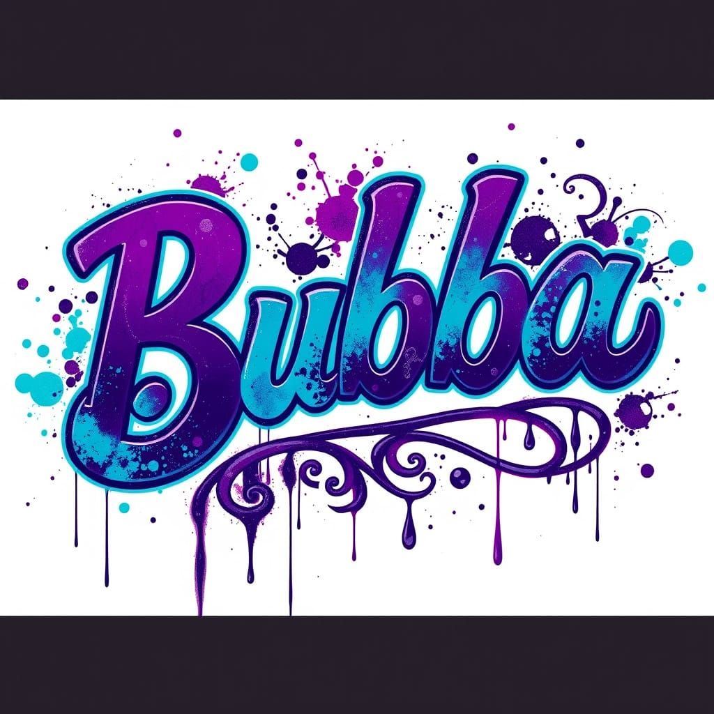 Bubba Logo in Graffiti Art Style - AI Art