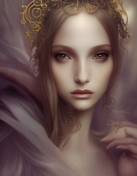Woman, beautiful, elegant, Digital Art, Wlop, Brian Froud, Intricate ...