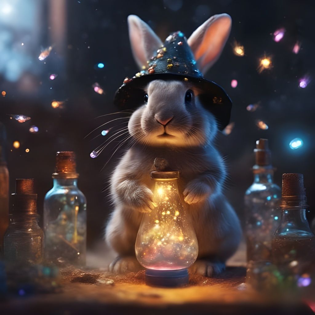 Wizard Bunny - AI Generated Artwork - NightCafe Creator