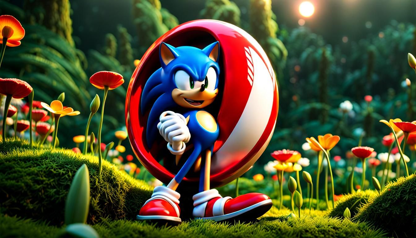 [ SONIC ]. deep depth of field, 3D, breathtaking intricate details ...