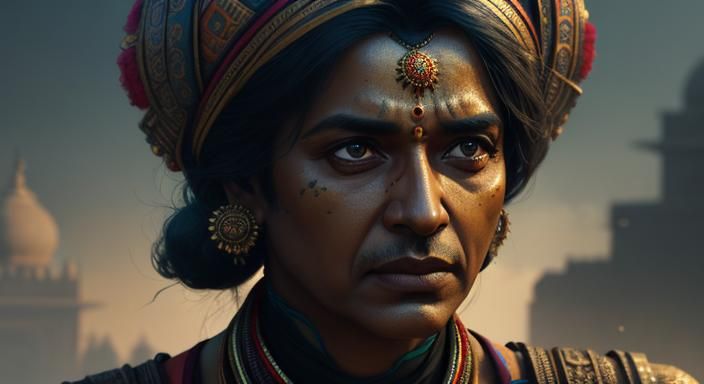 India in 2047 Cinematic film still, Hyperrealistic, splash art, concept ...
