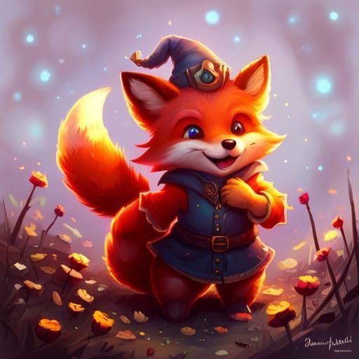Adorable Fox Wizard - AI Generated Artwork - NightCafe Creator