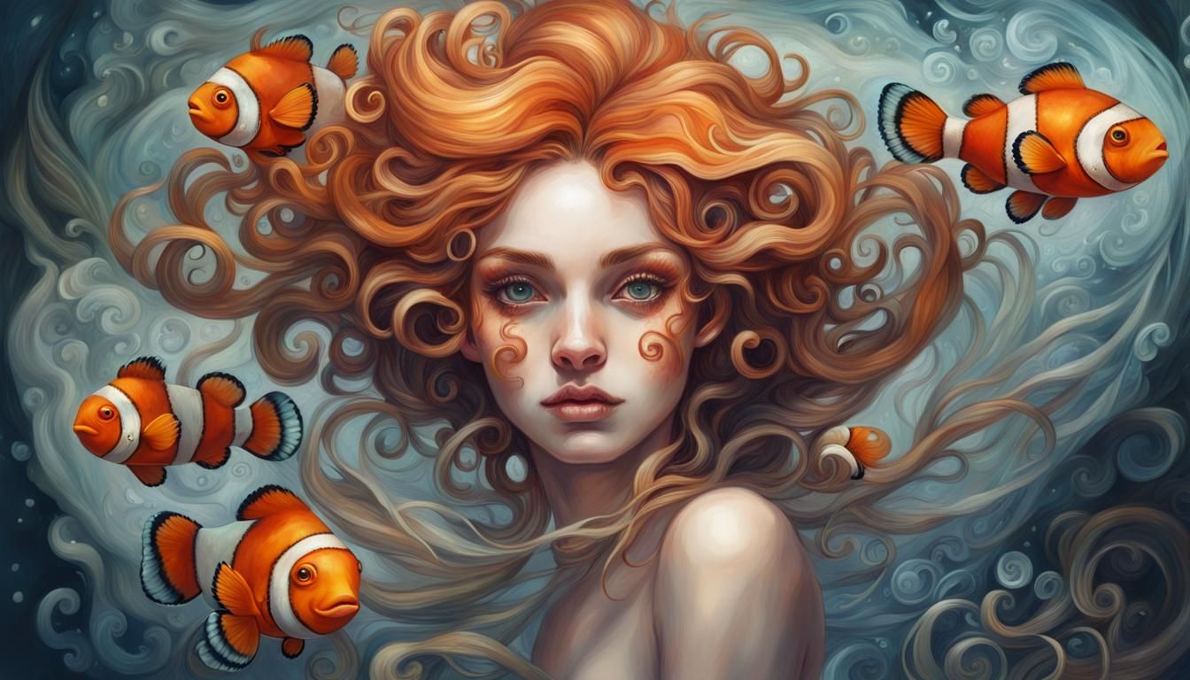 clownfish portrait - AI Generated Artwork - NightCafe Creator