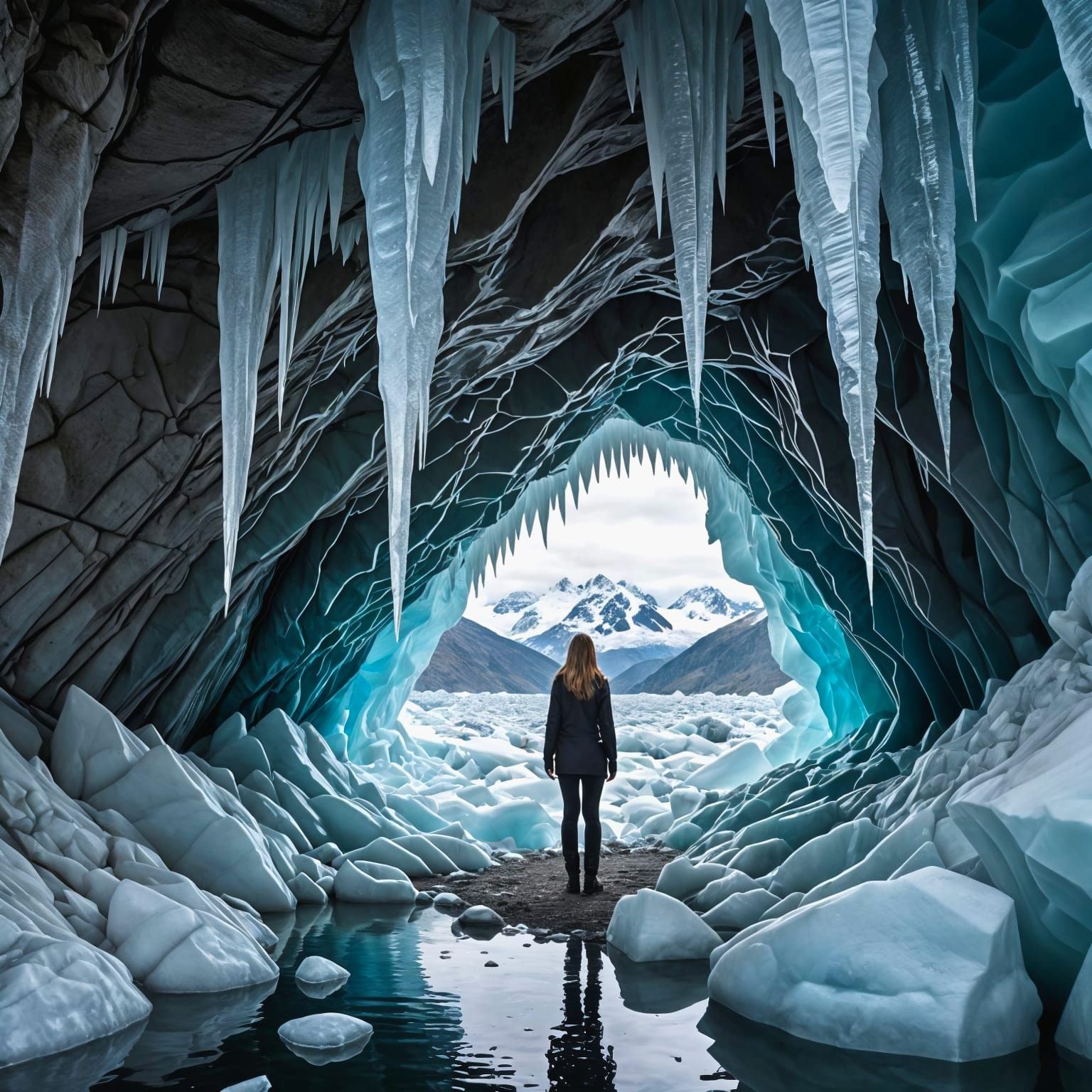 Juneau, Alaska: Ice Cave in Mendenhall Glacier