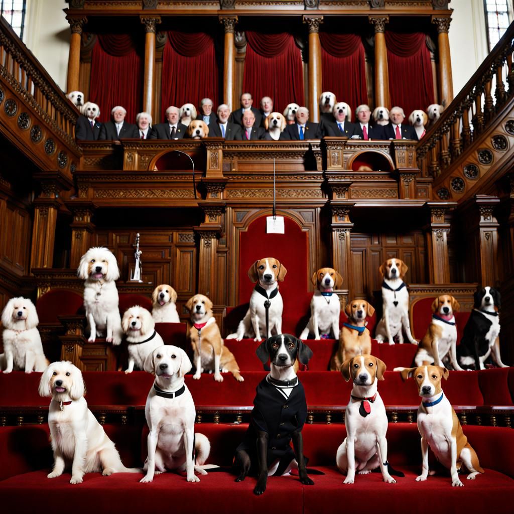 Dog parliament - AI Generated Artwork - NightCafe Creator